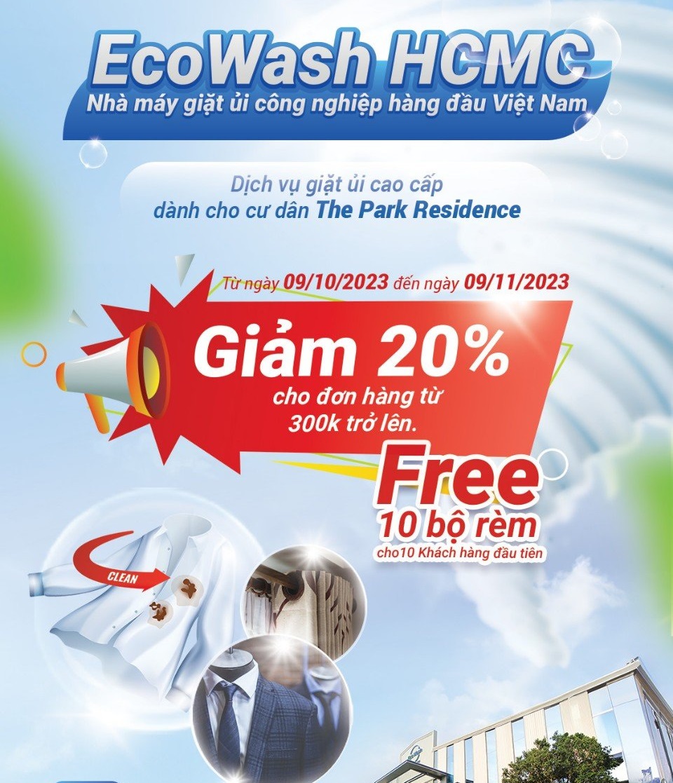 EcoWash HCMC Deploys Guest Laundry Service - GIẢI PHÁP GIẶT ỦI CÔNG NGHIỆP I ECOWASH HCMC